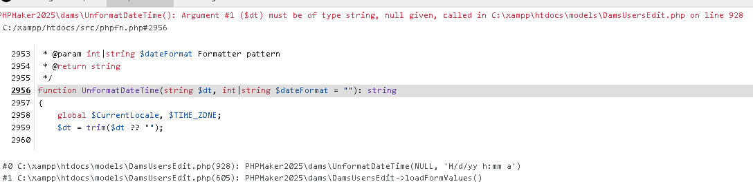 Unformatdatetime Argument 1 Dt Must Be Of Type String Null Given General Discussion
